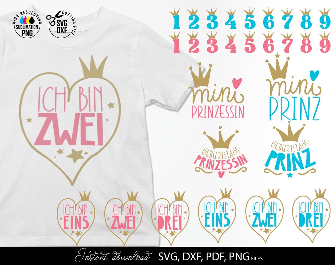 Geburtstag Plotterdatei SVG Bundle DXF PNG Geburtstagskind - Etsy Schweiz