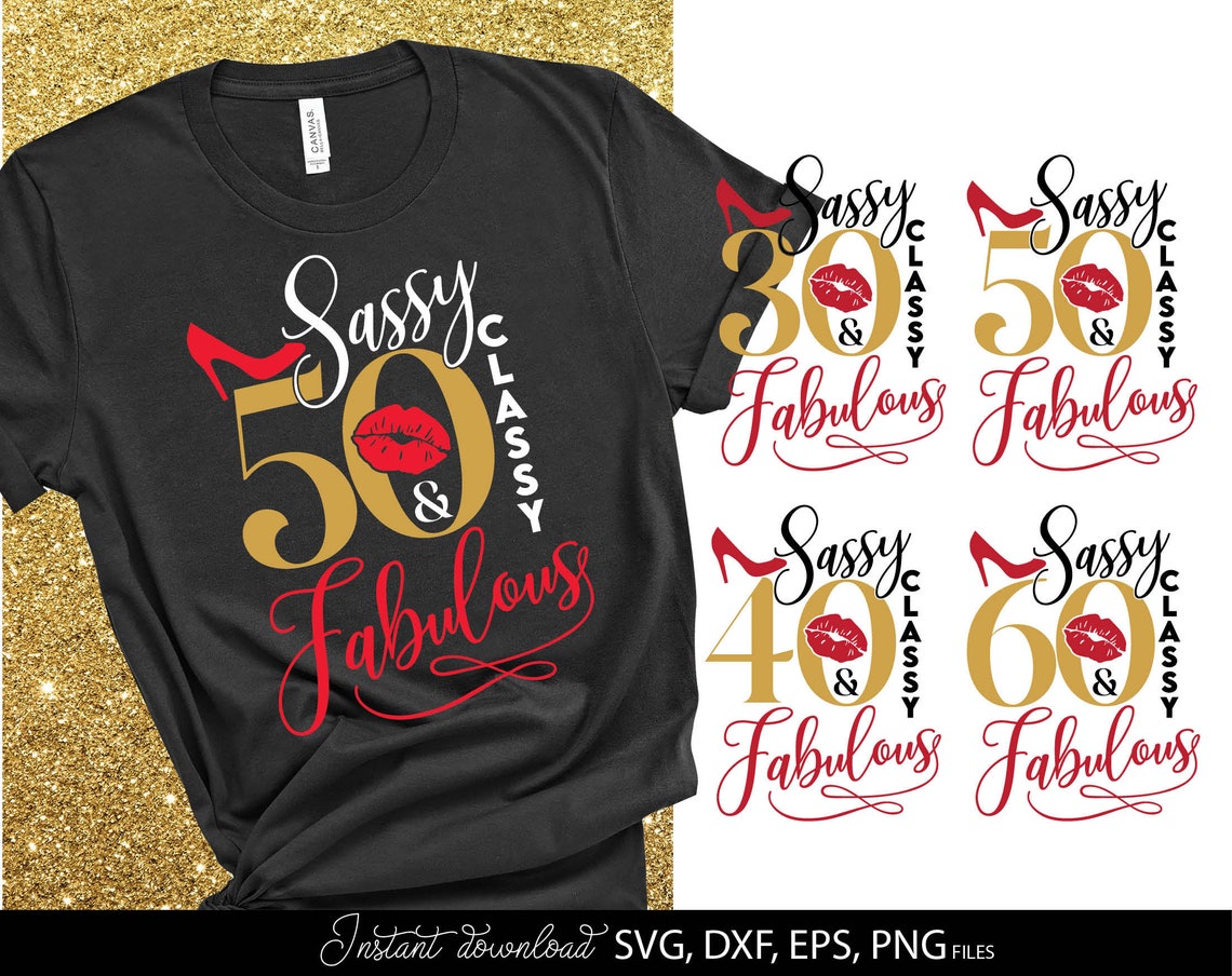 Birthday Queen Numbers SVG Bundle Sassy Classy Fabulous SVG - Etsy
