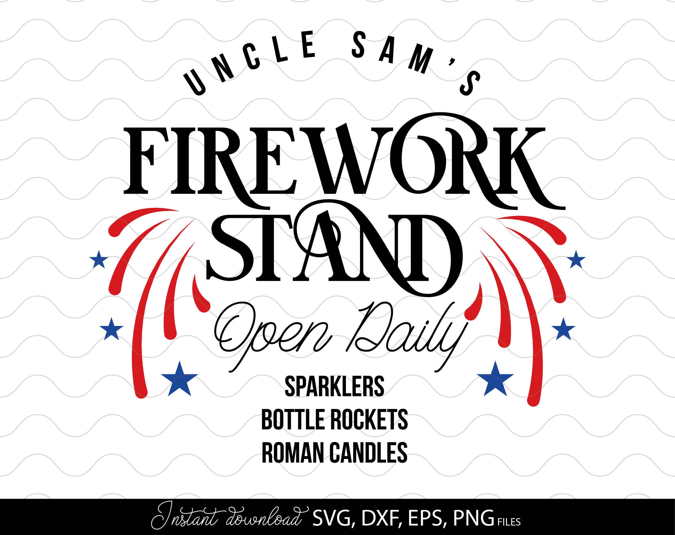 4th of July SVG Firework Stand SVG Patriotic Svg USA | Etsy