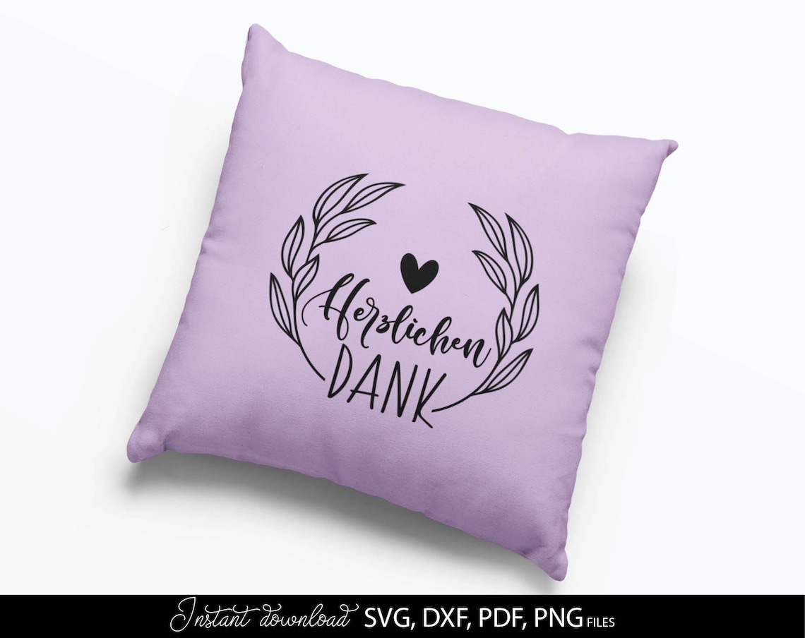 Deutsch Danke Plotterdatei svg png dxf Bundle Banner Danke - Etsy.de