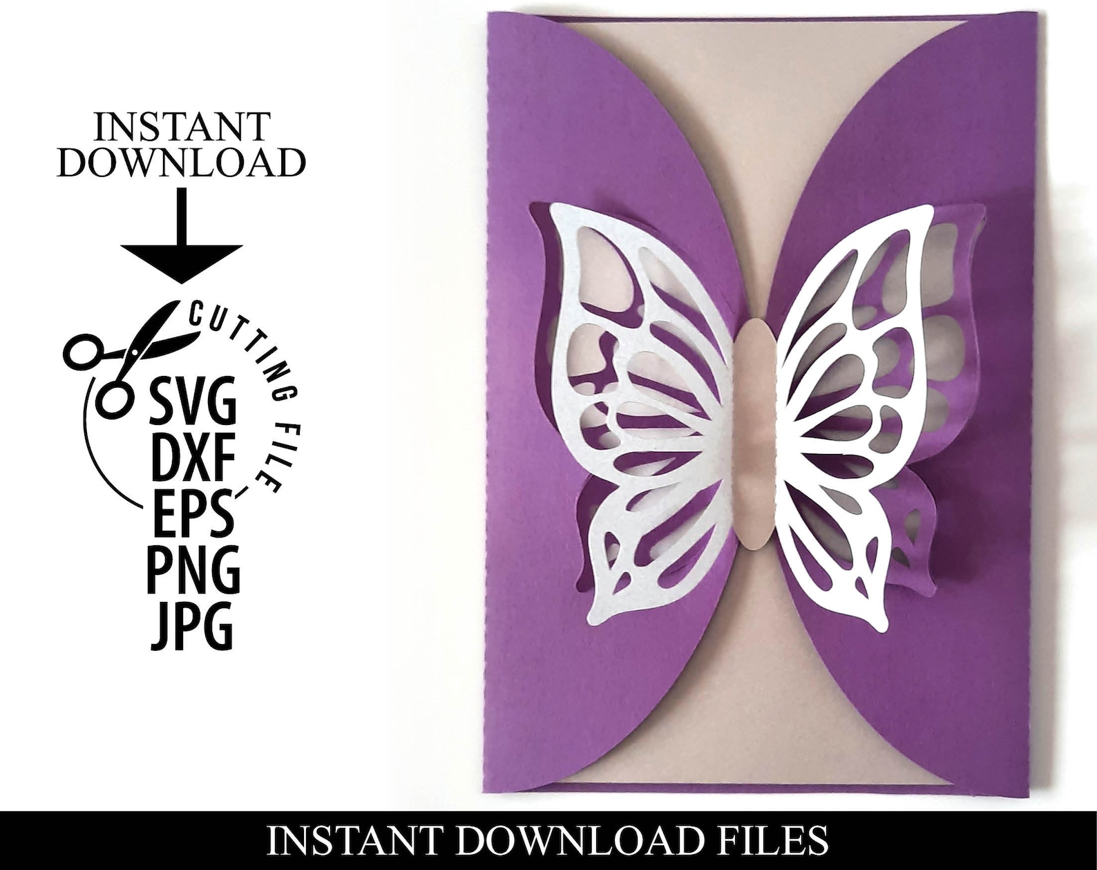3D Card SVG Cut Butterfly Card SVG Pop up Butterfly 3D SVG Papercut ...