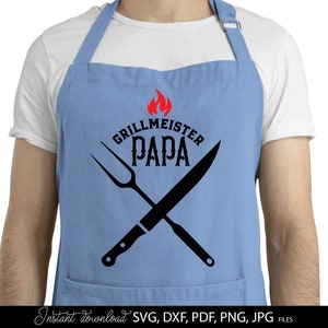 German Papa Plotter File SVG PNG | German Papa Grill Spruche | Alles ...