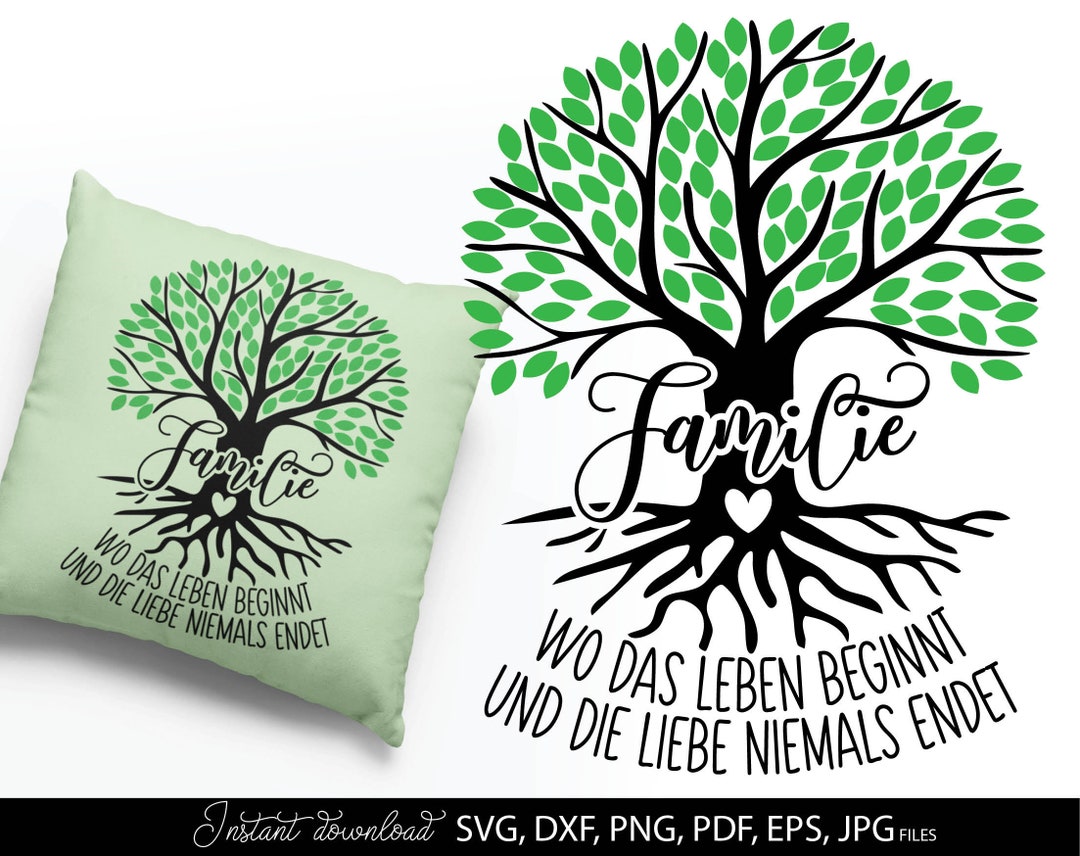 Family Tree of Life Plot File Svg Png German Tree of Life Familie Tree ...