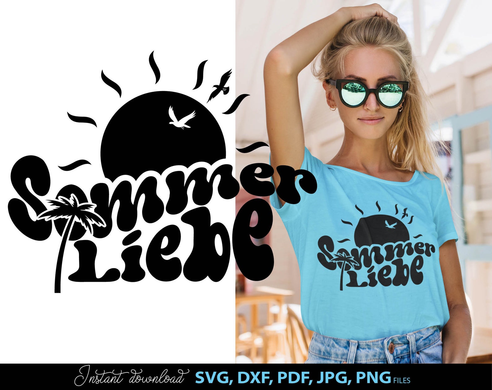 German Sommer Plotter File Svg Bundle Hallo Sommer Png Dxf - Etsy