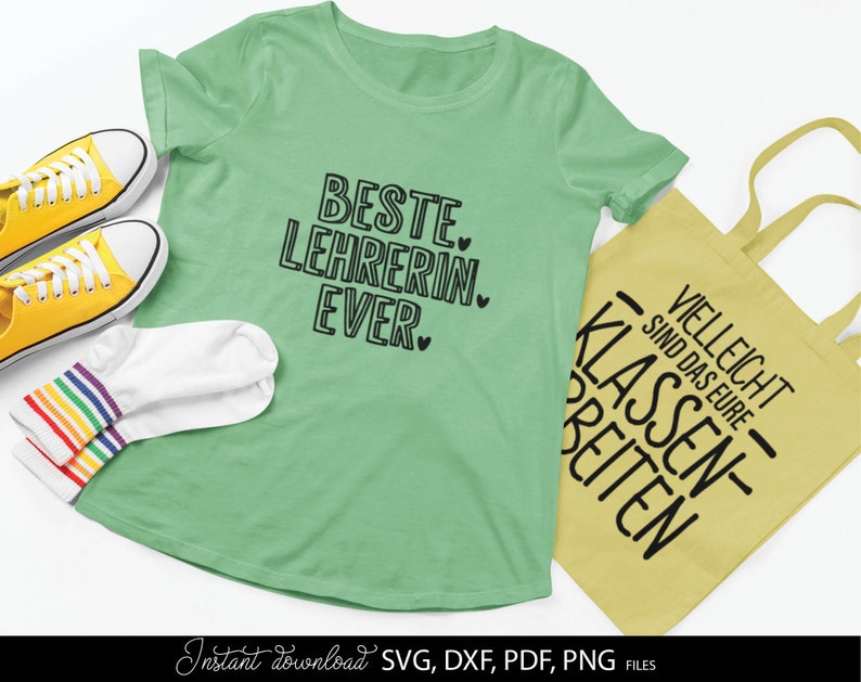 Lehrer Geschenk SVG Bundle, Lehrerin mit Herz Sprüche, Danke Lehrer ...