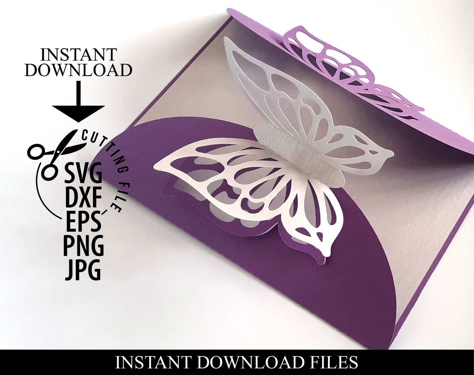 3D Card SVG Cut Butterfly Card SVG Pop up Butterfly 3D SVG Papercut ...