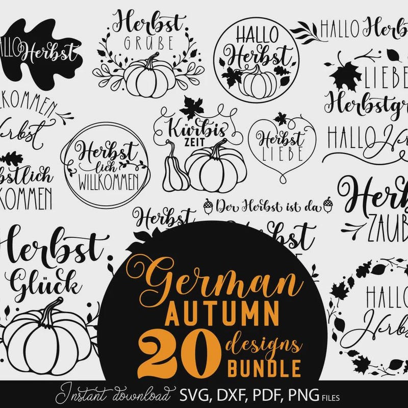 Plotterdatei herbst - Etsy.de