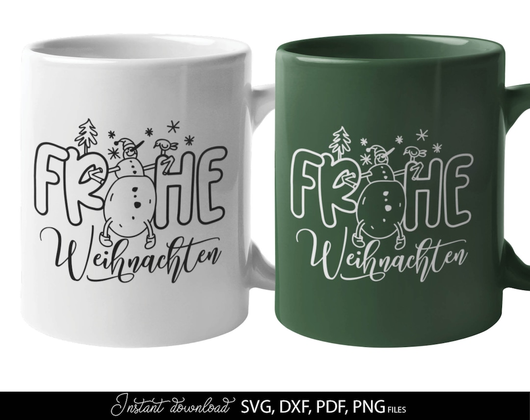 Frohe Weihnachten Plotterdatei svg png dxf Deutsch Winter - Etsy.de