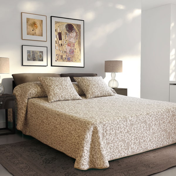 Ivory Bedspread - Etsy