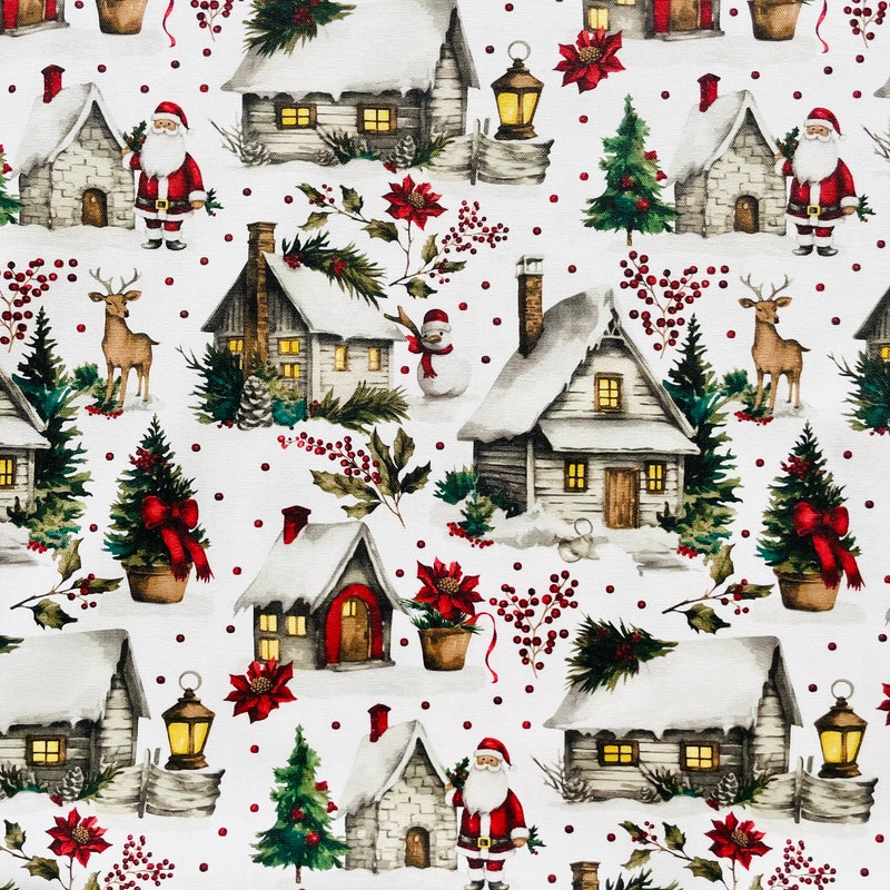 Christmas Fabric - Etsy