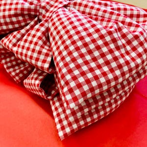 Giant Gingham Bow - Large Christmas Bow - Christmas Decoration 100% ...