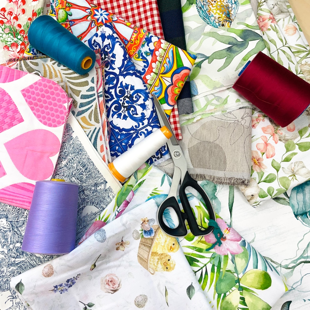 Fabric Scraps/cotton Remnants/ Cotton Scraps Bundle/ Colored Cotton ...