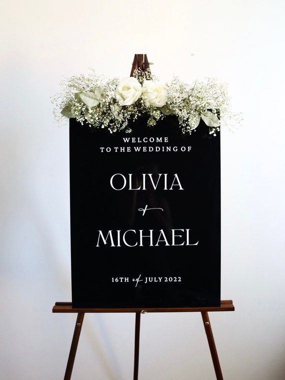 Acrylic Welcome Sign 18x24 Welcome Sign Event Signs - Etsy Canada