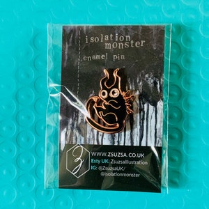 Isolation Monster Hard Enamel Pin. Depression, Isolation, Mental Health ...