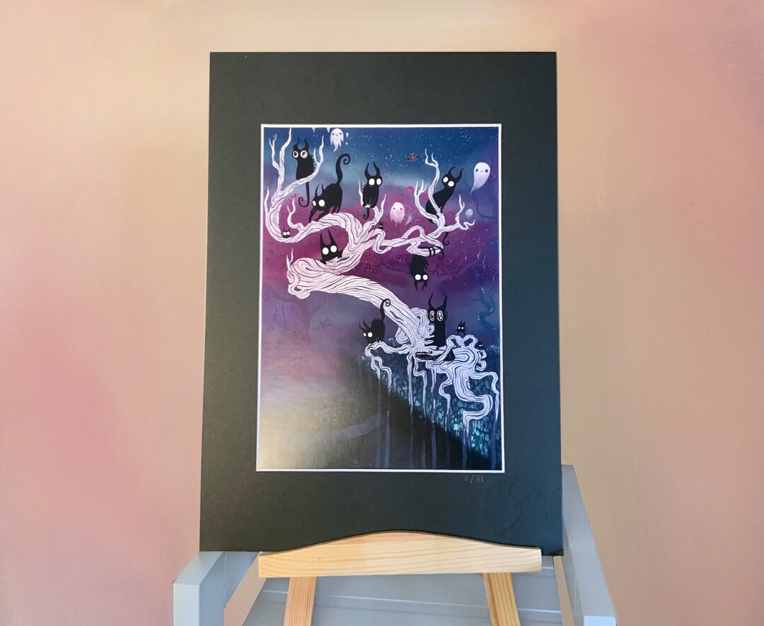 Isolation Monster *LIMITED EDITION* A5 Art Print EVENING Mounted Print ...
