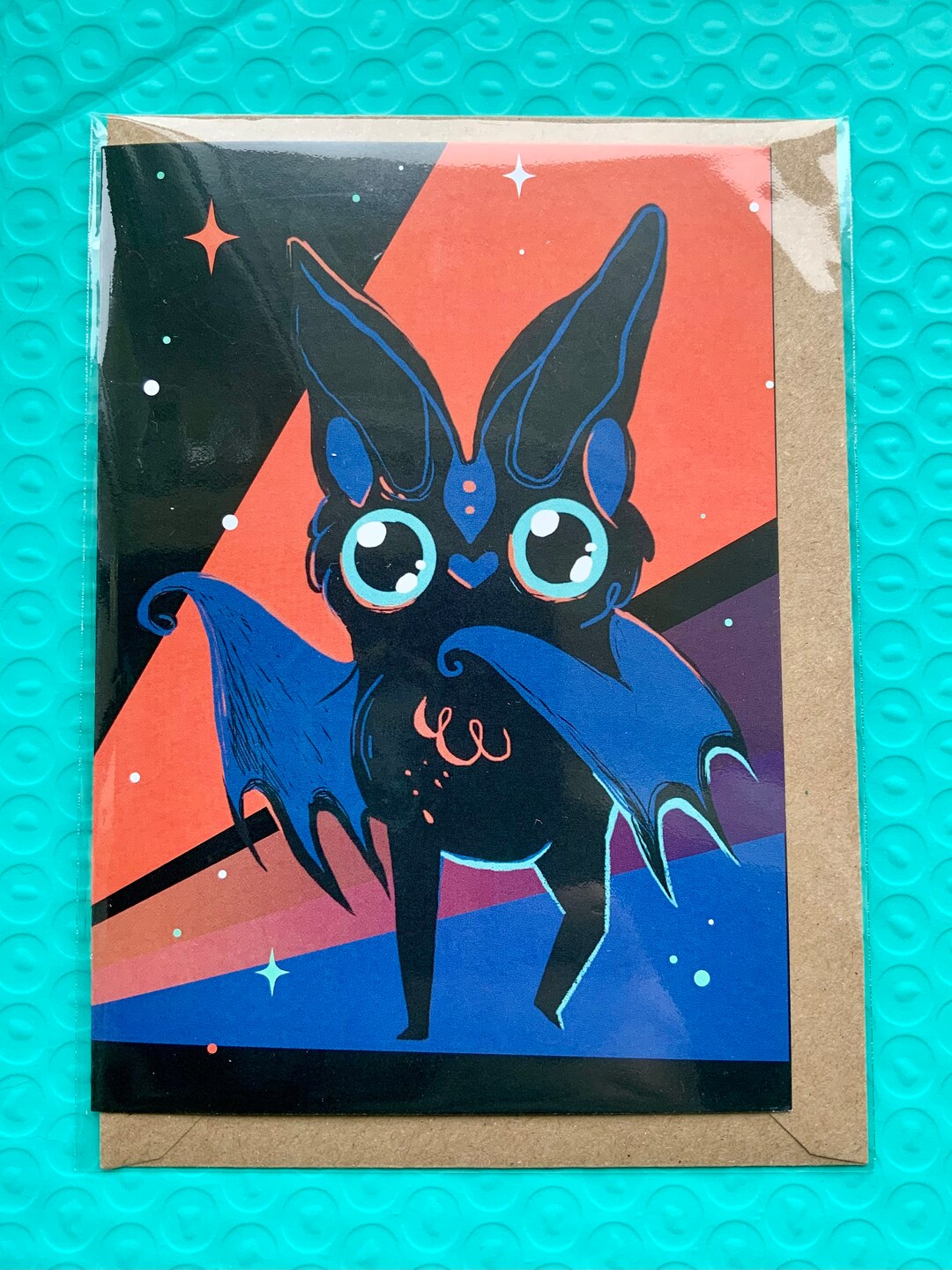 Batsquatch Birthday/thank You/greetings Cards Cryptid Disco - Etsy