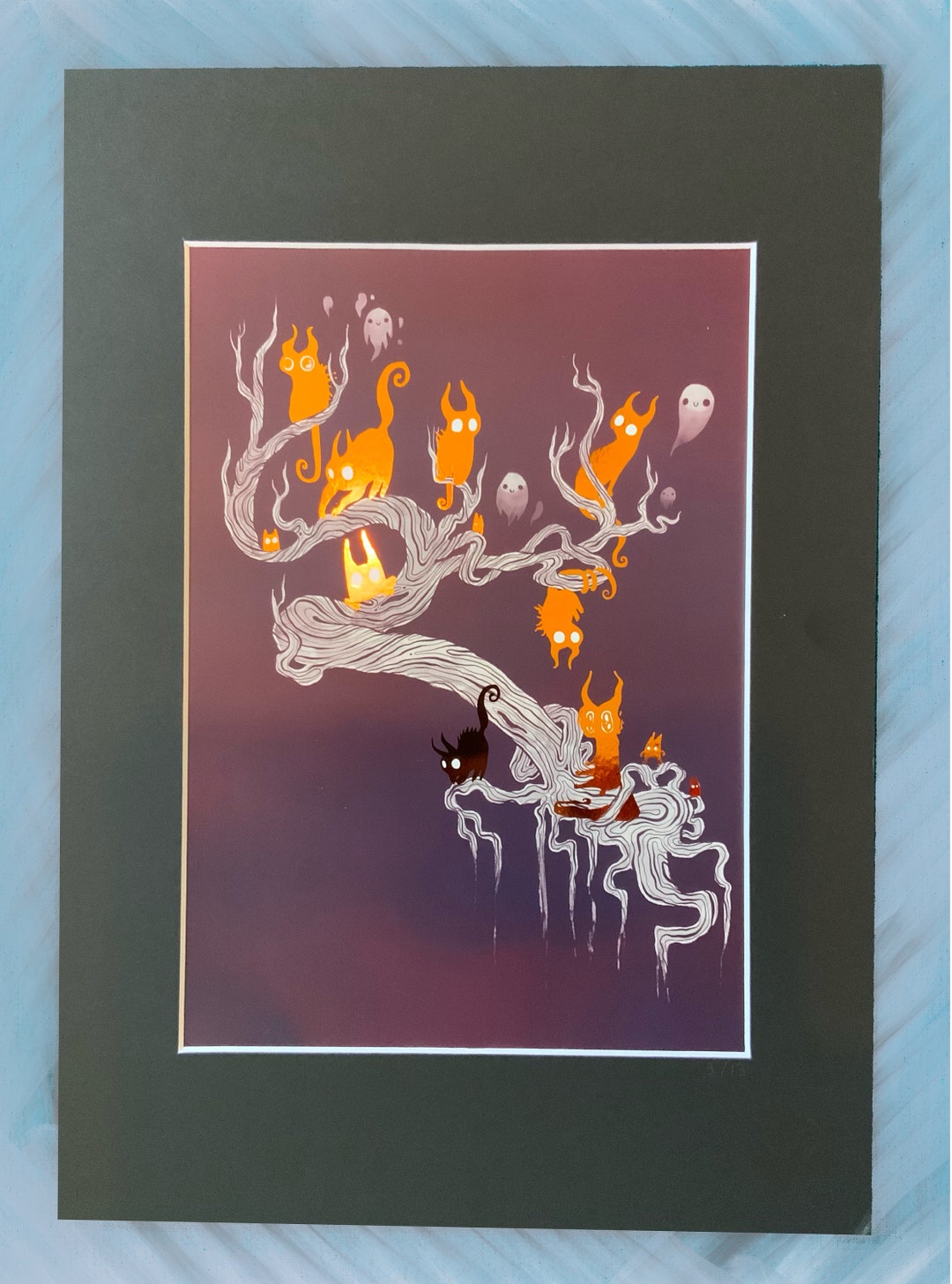 Isolation Monster COPPER Foiled *LIMITED EDITION* Mounted A4 Art Print ...