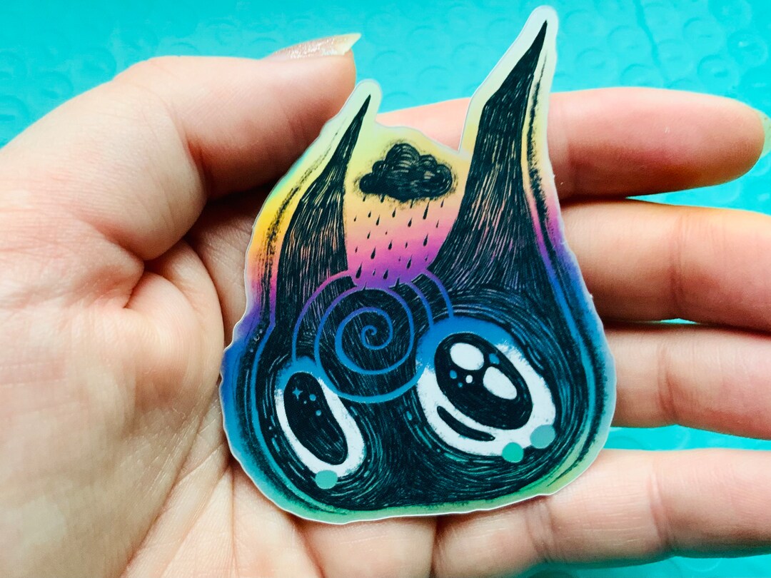 Stunning Holographic DESPAIR Isolation Monster Sticker Depression ...