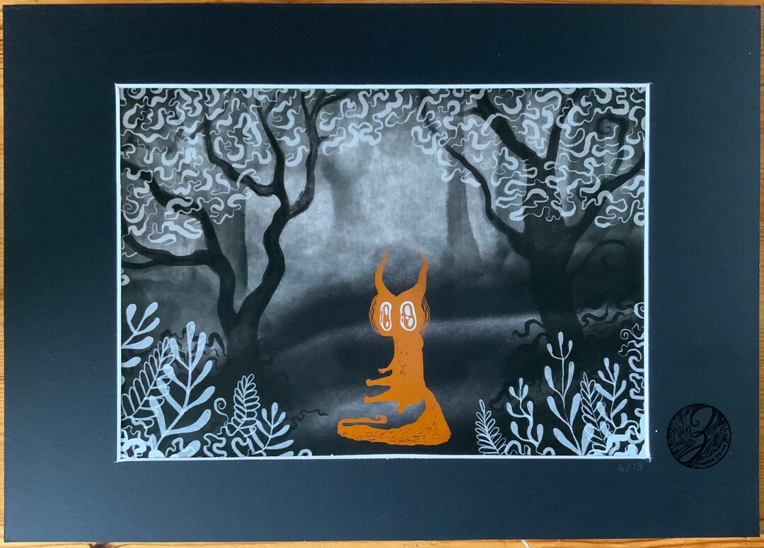 Isolation Monster Copper-foiled, Limited-edition Artist Print - Etsy