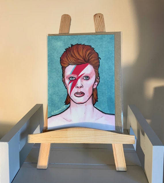 Bowie Ziggy Stardust Greetings Card Birthday/thank - Etsy