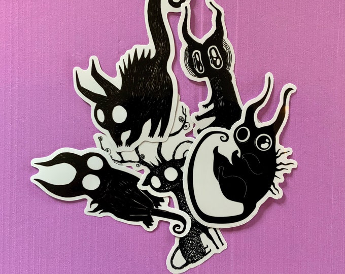 Isolation Monster CLEAR VINYL Sticker SET - Etsy