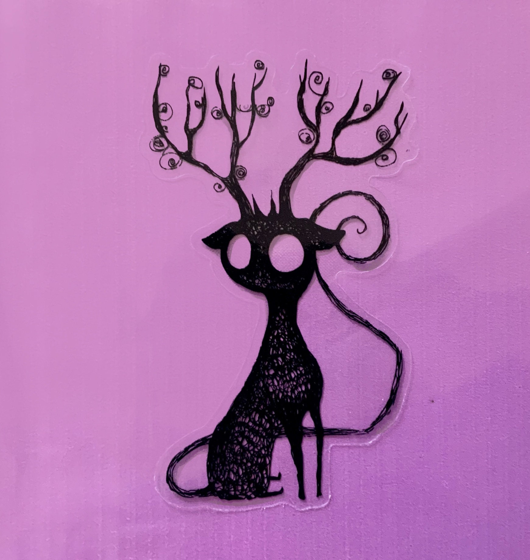 Isolation Monster CLEAR VINYL Sticker Empathy - Etsy