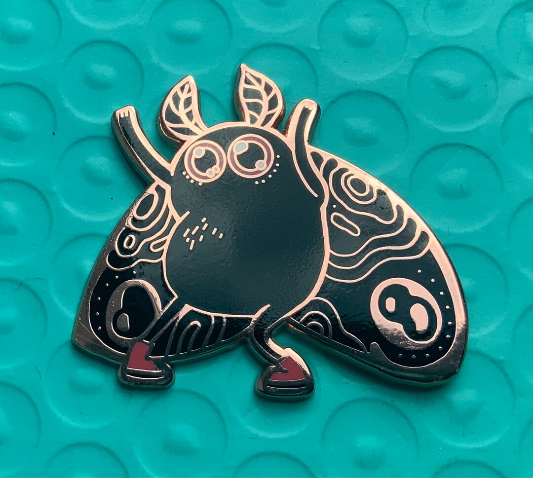 MOTHMAN Dancing Cryptid Creepy Cute Enamel Pin - Etsy UK