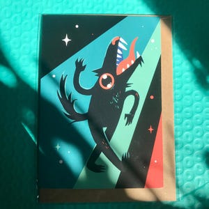 Cryptid Disco Birthday/thank You/greetings Cards Set - Etsy
