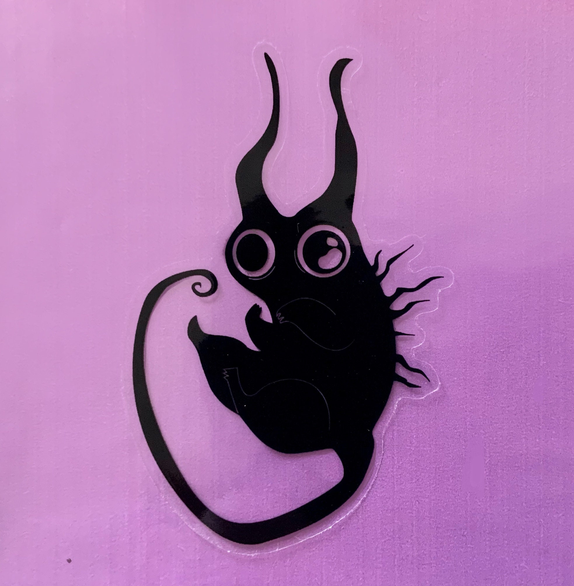 Isolation Monster CLEAR VINYL Sticker Empathy - Etsy