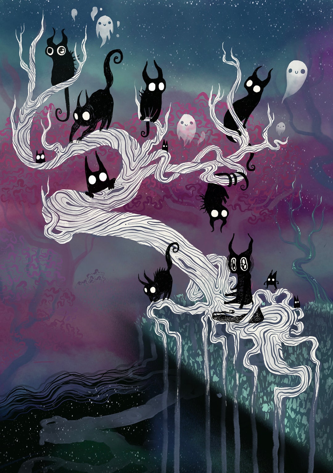 Isolation Monster *LIMITED EDITION* A3 Art Print EVENING - Etsy