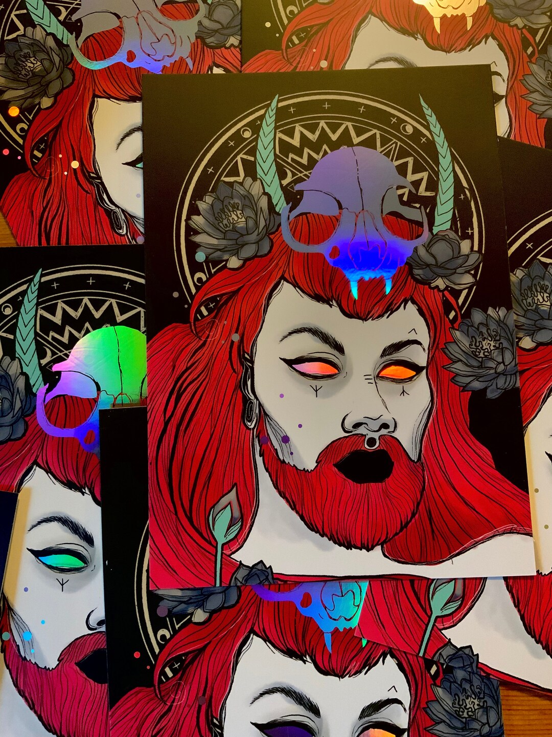 Limited-edition Holographic Art Print: Death, the Next Gen Tarot - Etsy