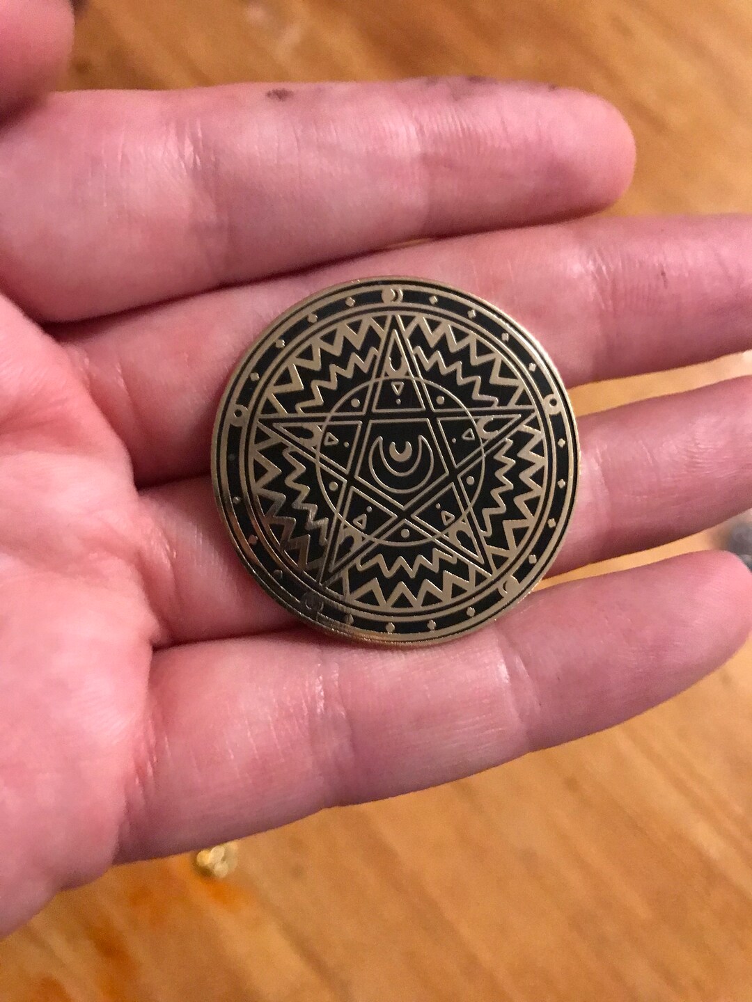 Pentagram Gold Enamel Pin Next Gen Tarot - Etsy