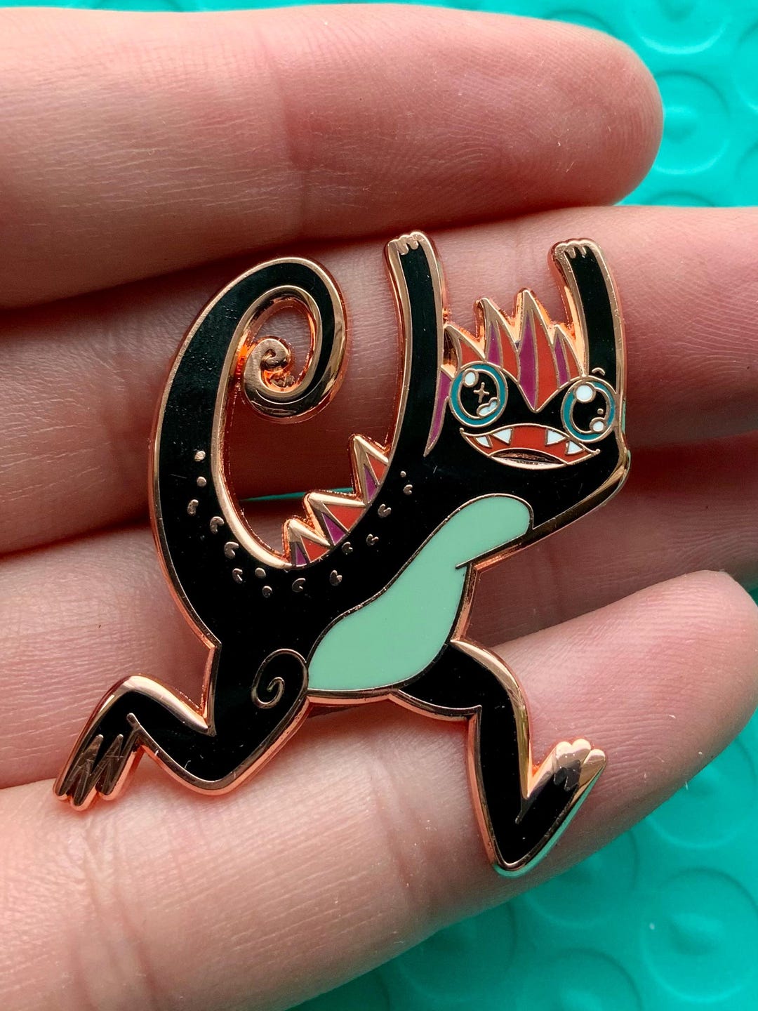 CHUPACABRA Dancing Cryptid Creepy Cute Enamel Pin - Etsy