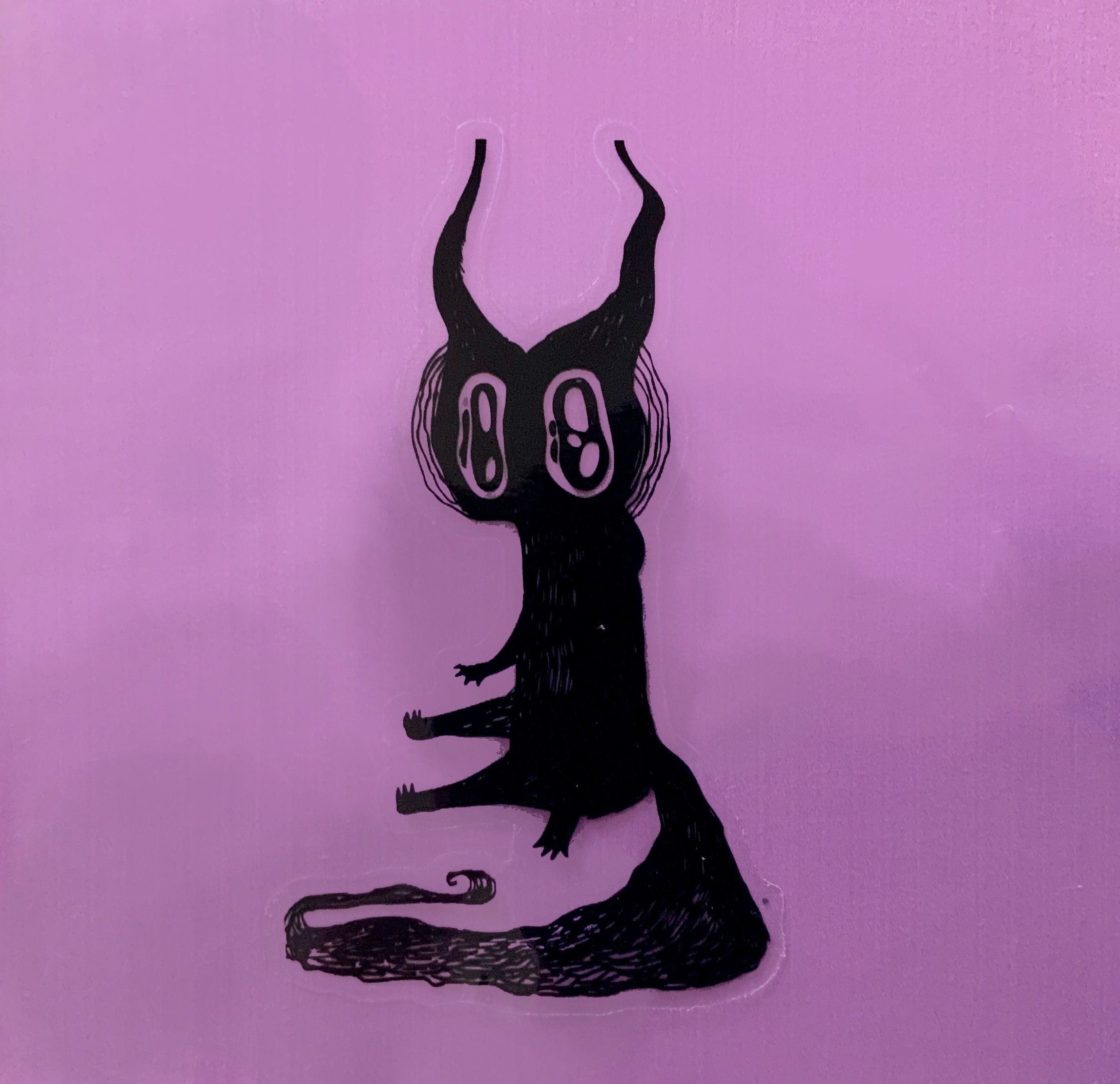 Isolation Monster CLEAR VINYL Sticker Empathy - Etsy