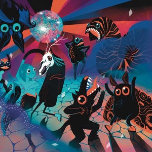 Cryptid Disco Birthday/thank You/greetings Cards Set - Etsy