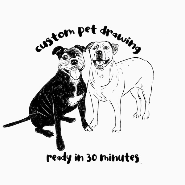Pet Drawings - Etsy
