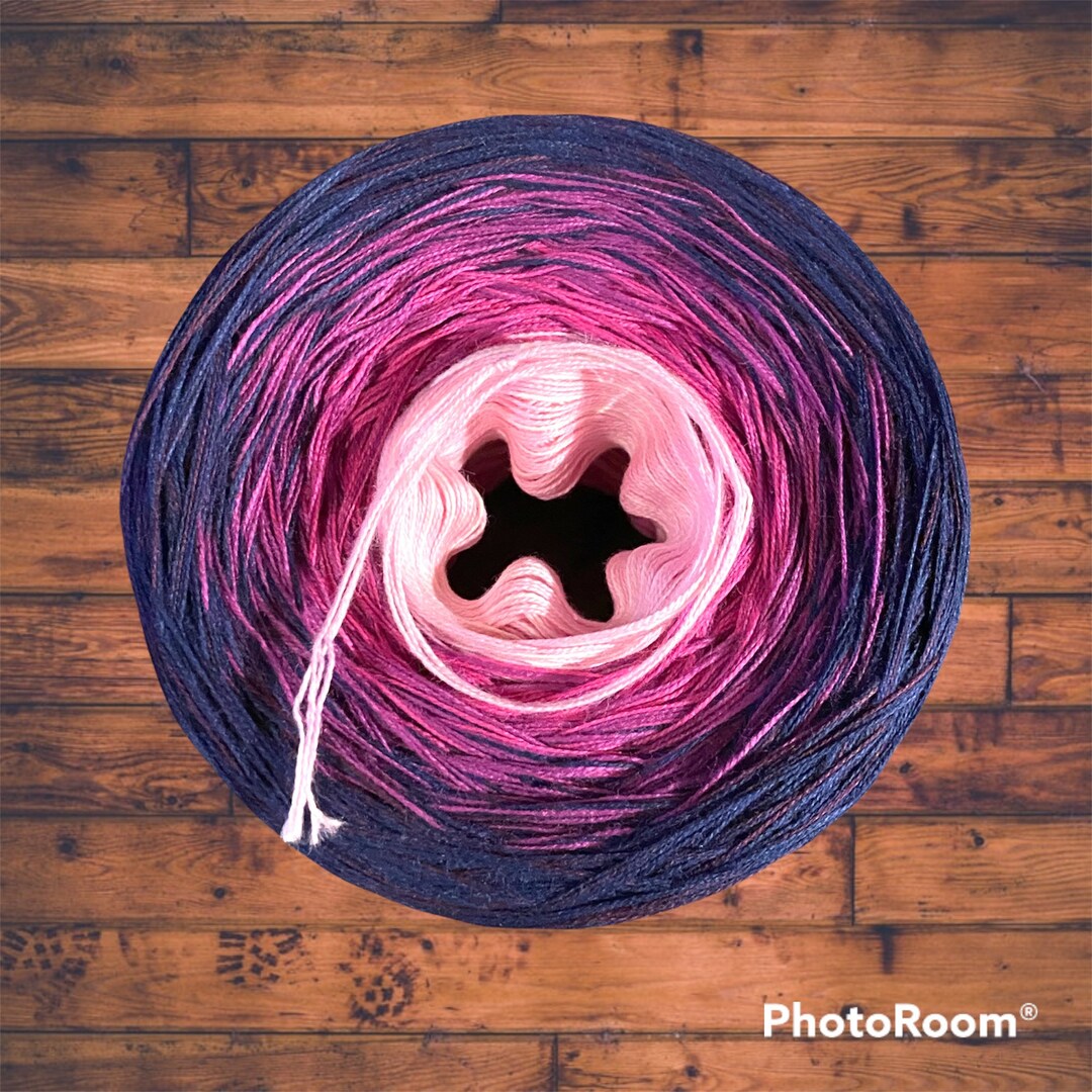 Galaxy- Gradient Yarn Cake 100% Cotton, Hand Wound, 590 Yds - Etsy