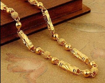 24k Gold Chain - Etsy