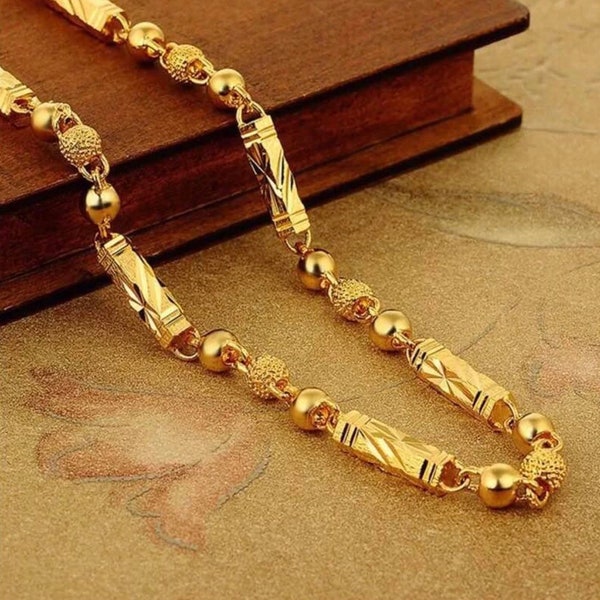 24k Gold Chain - Etsy