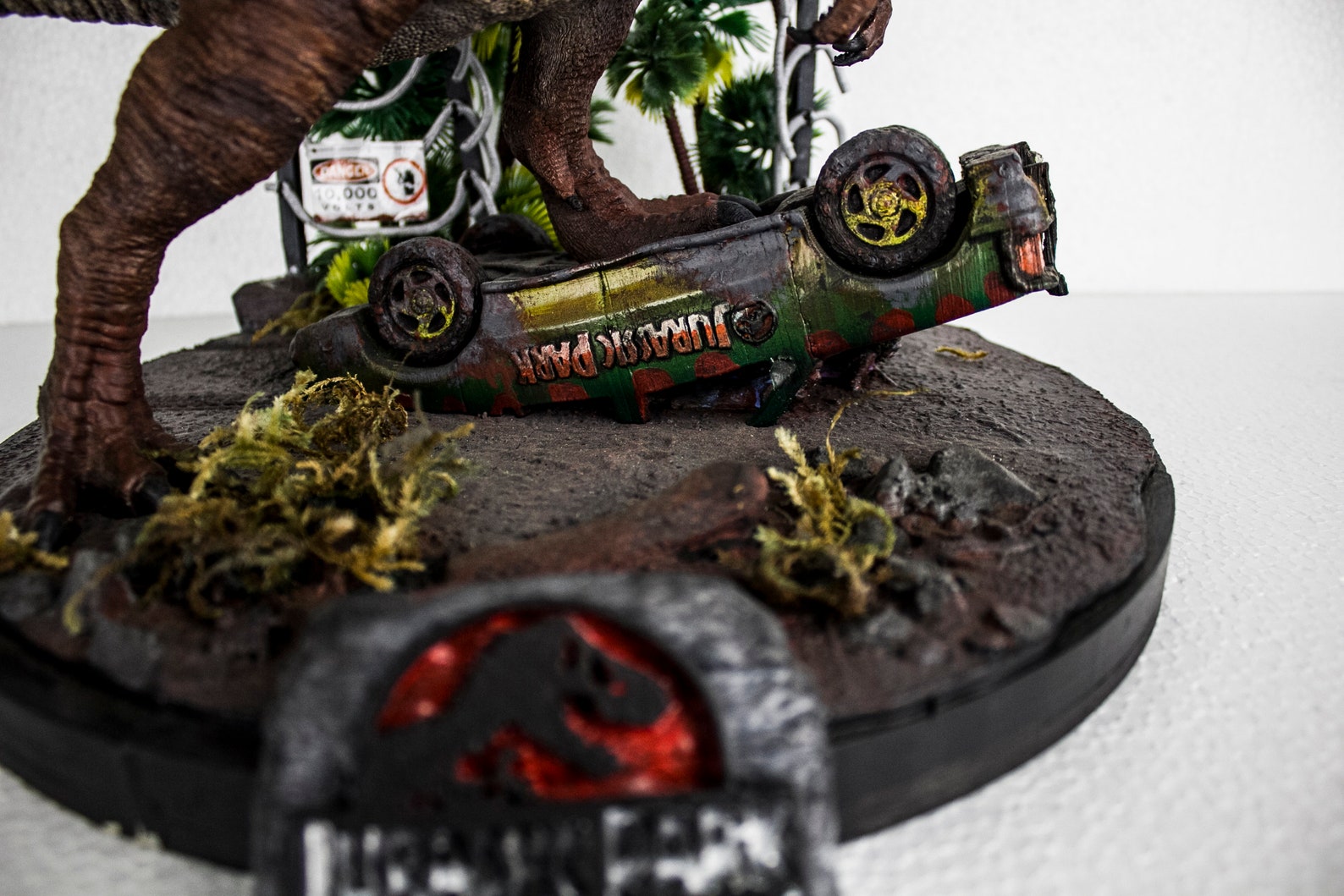 T-Rex/ Jurassic Park fanmade diorama/3D print | Etsy