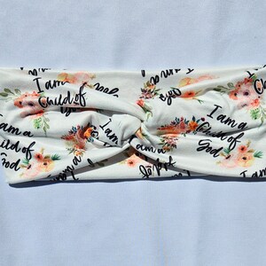 GOD JESUS Headbands - Twist Top Turban Soft Stretchy Fabric Headbands ...