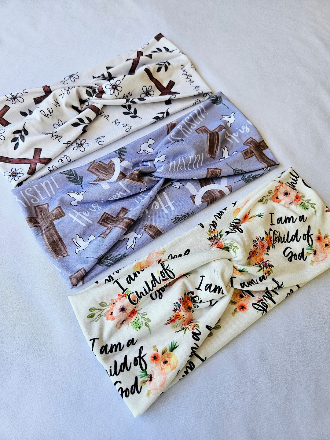 GOD JESUS Headbands - Twist Top Turban Soft Stretchy Fabric Headbands ...