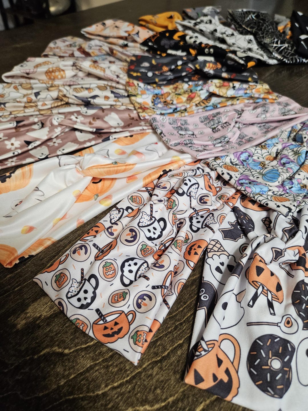 SPOOKY FRIENDS- HALLOWEEN Headbands - Twist Top Turban Soft Stretchy ...