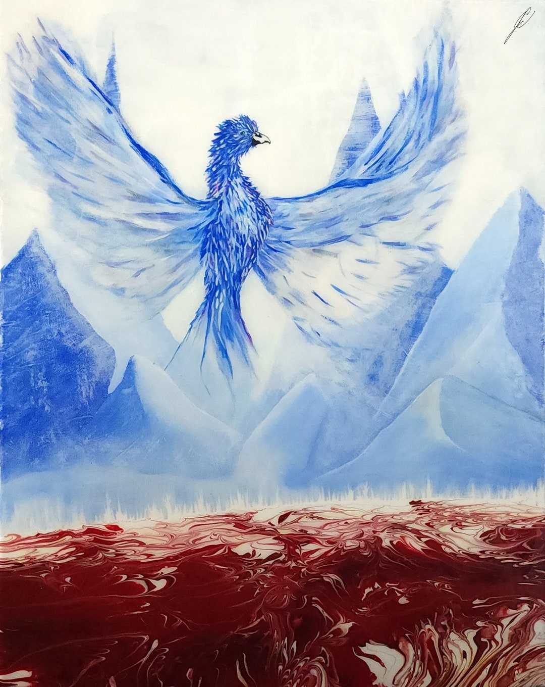 Rising Phoenix , Printable Download, Prints, Art, Digital Print - Etsy