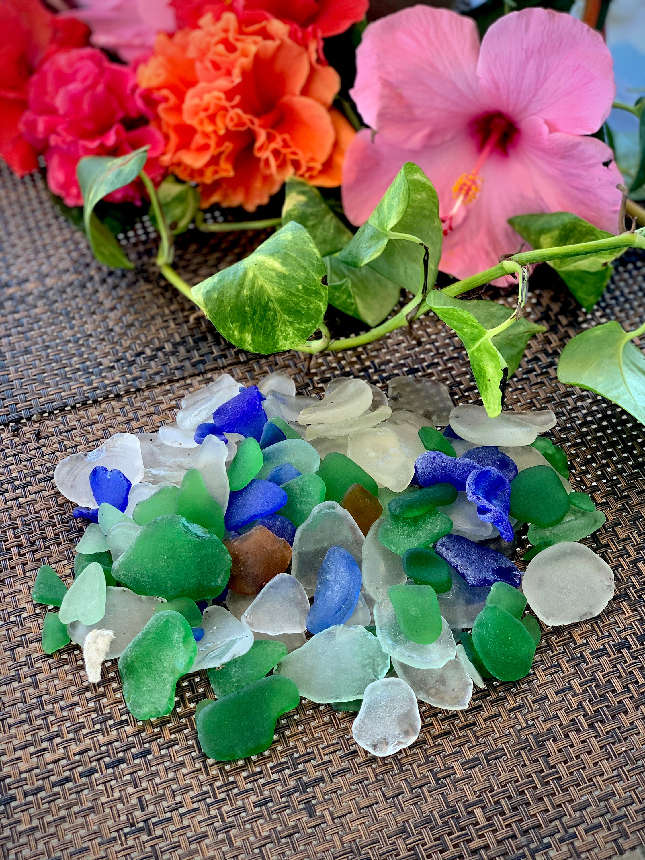 GENUINE Seaglass Natural Beach Tumbled Mixed Colors - Etsy