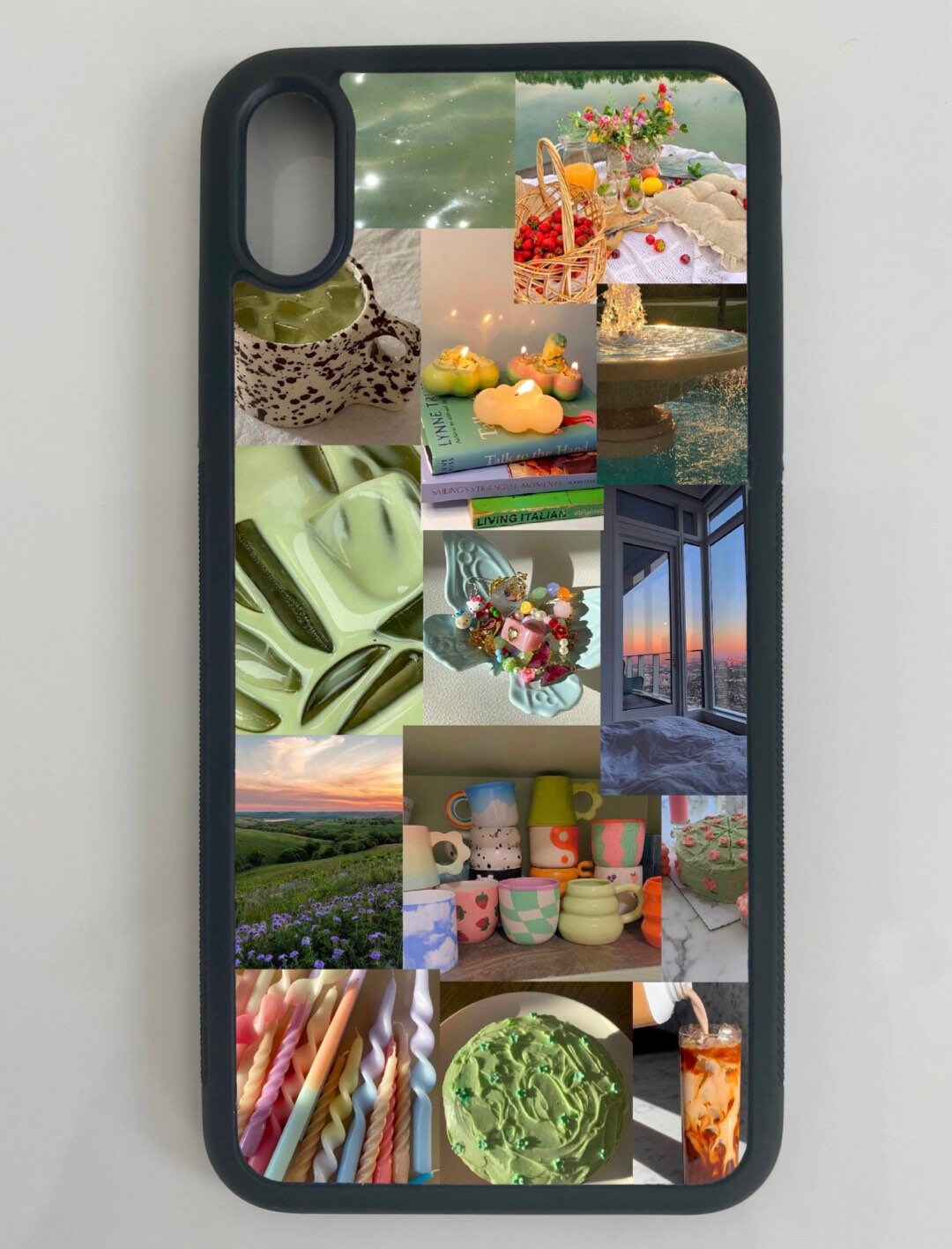 Matcha Mood Collage Phone Case - Etsy