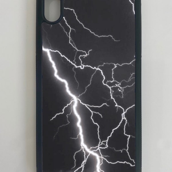 Purple Lightning Phone Case - Etsy