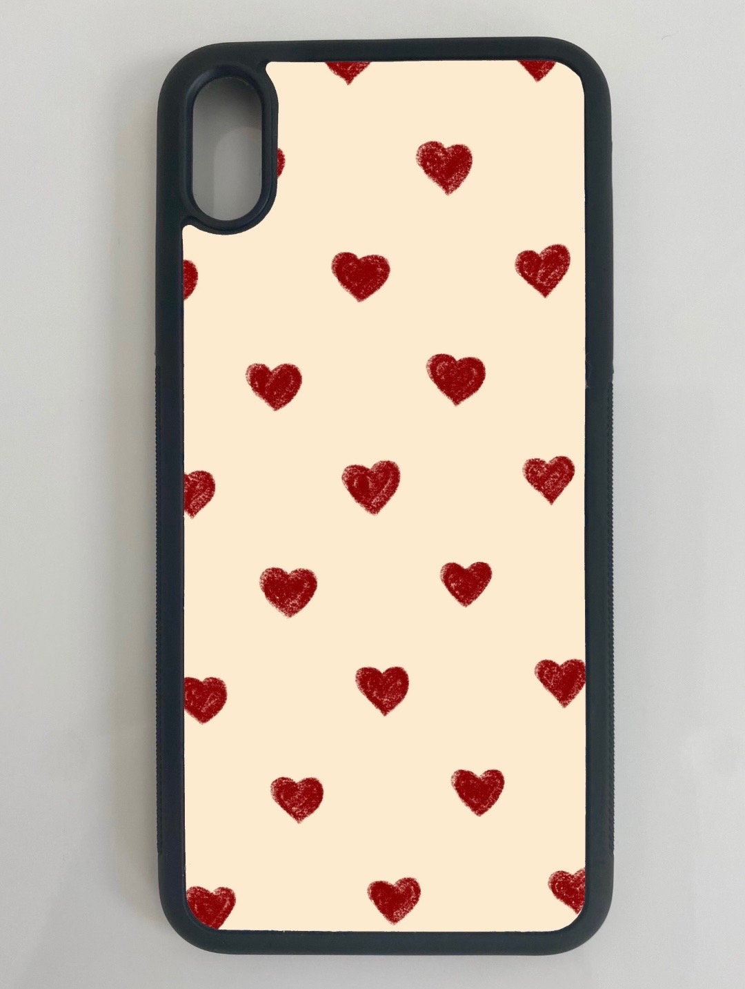 Red Hearts Phone Case - Etsy