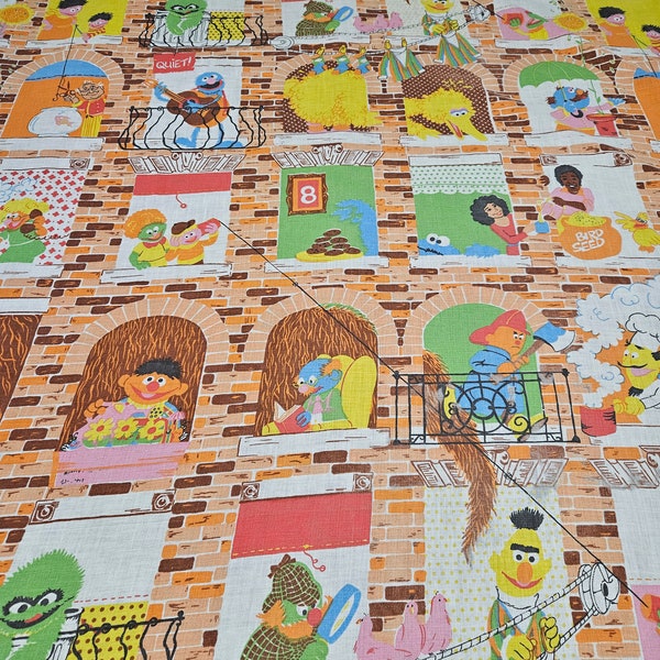 Sesame Street Fabric - Etsy