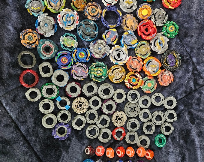 Beyblade Collectible Toys Mixed Lot of Tops, Forge Discs Etc - Etsy